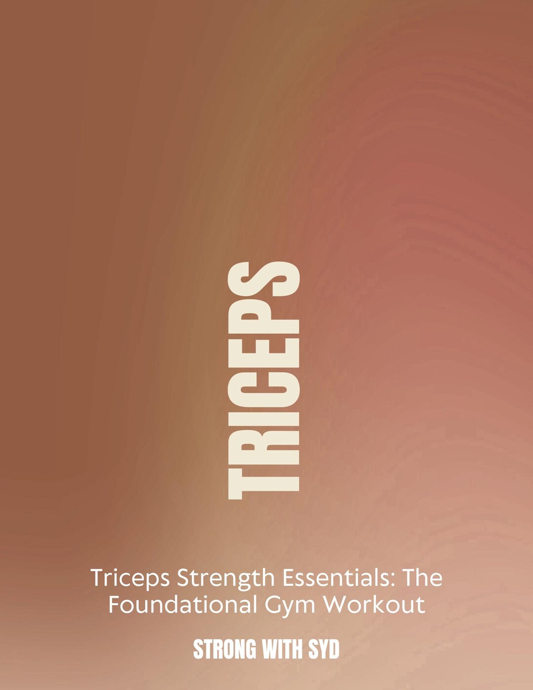 Triceps Strength Gym Workout - Printable Training Program (digital ...