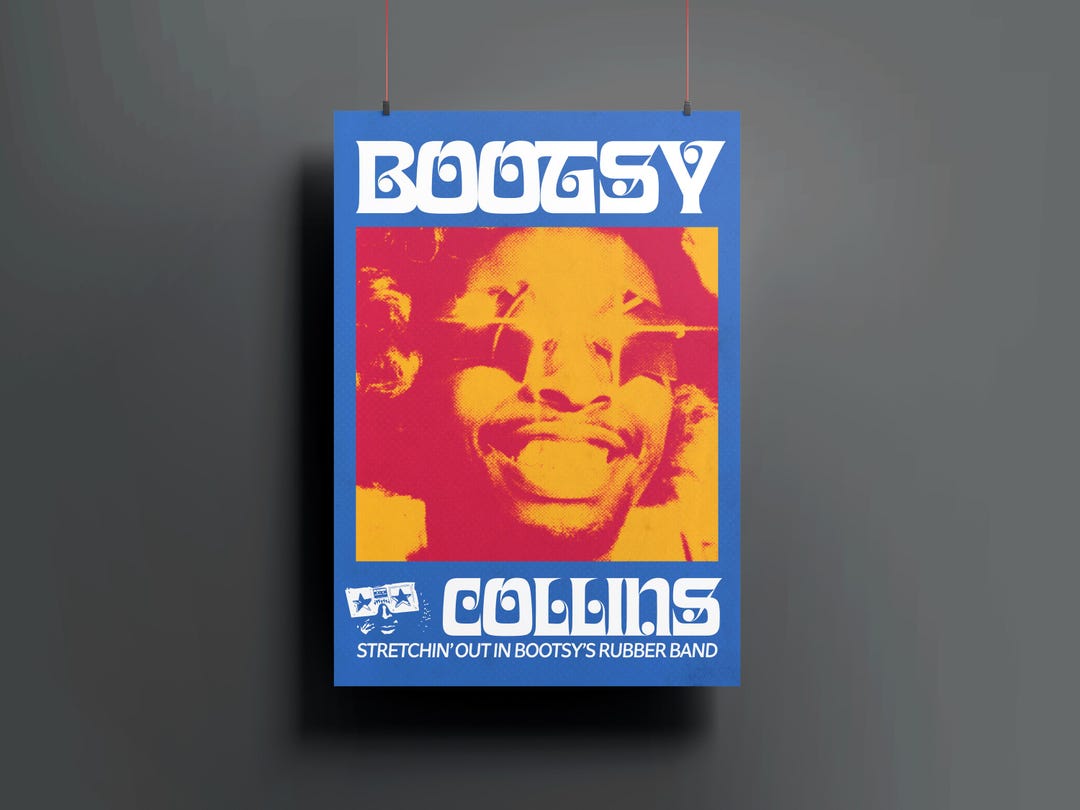 Bootsy Collins Poster: Retro Funk Music Wall Art - Etsy