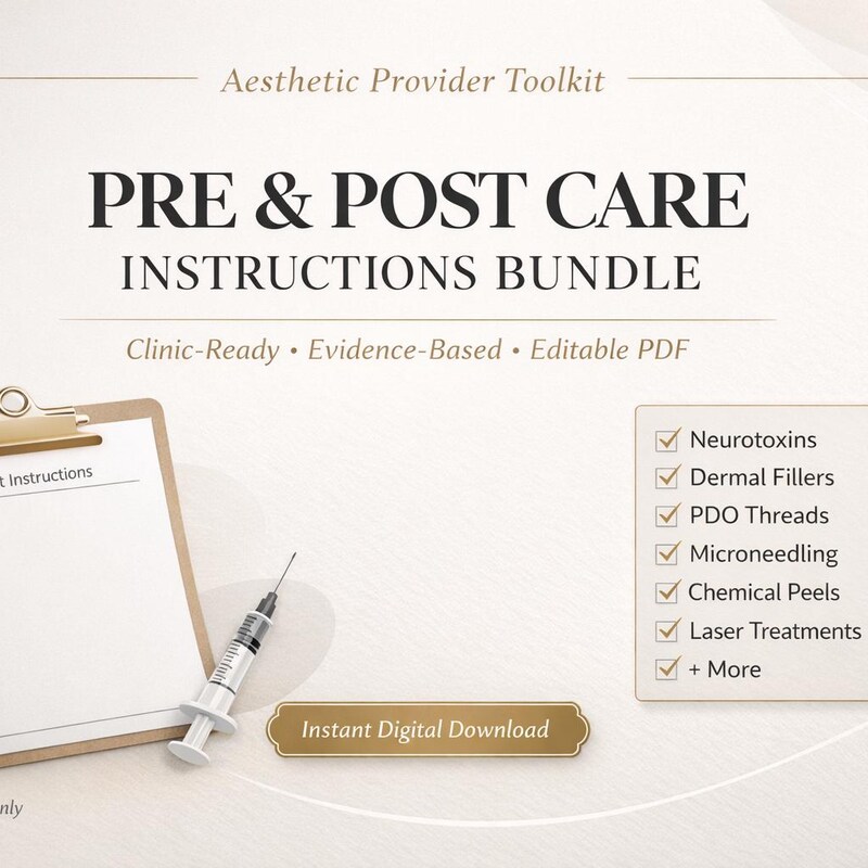 Post Instructions Medspa - Etsy