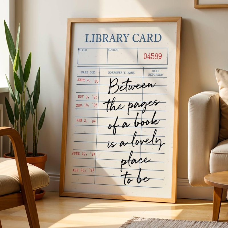 Library Wall Art - Etsy