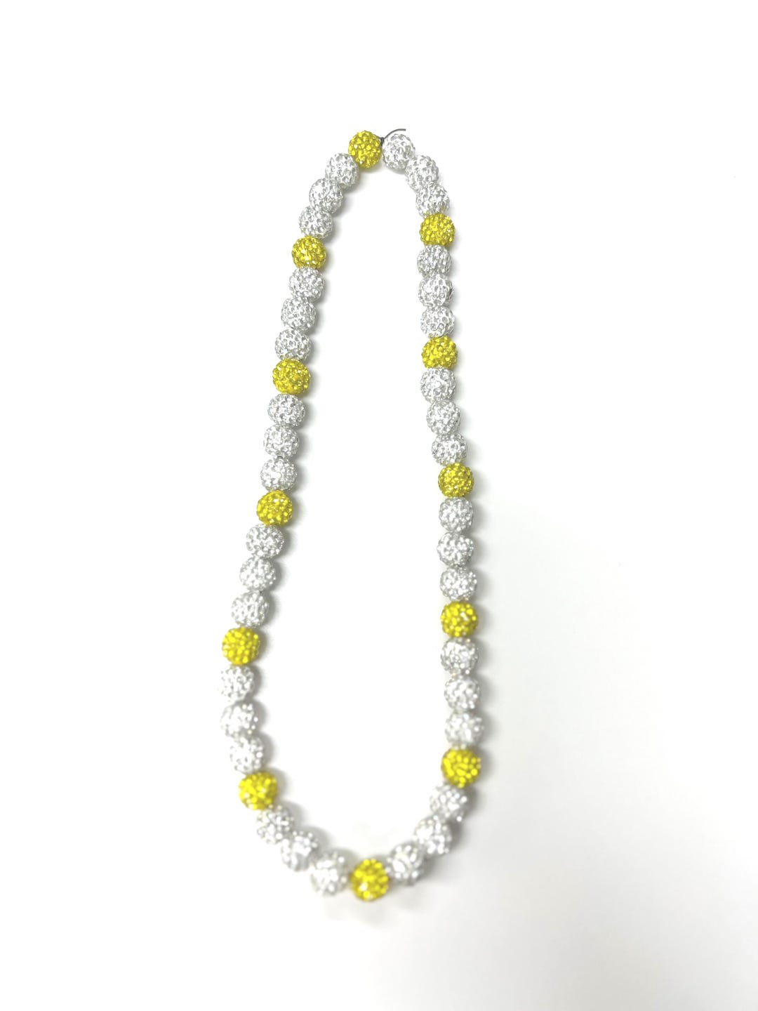 Rhinestone Bead Necklace, Lemon - Etsy