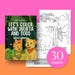 Jungle Animals Coloring Book for Kids – 30 Pages – Bilingual Spanish ...