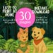 Jungle Animals Coloring Book for Kids – 30 Pages – Bilingual Spanish ...