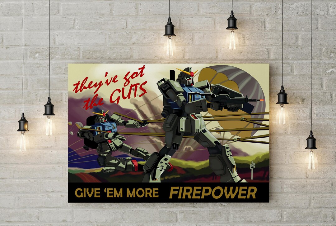 Gundam Federation RX-78-2 Propaganda - Fan Designed - Canvas or Poster ...