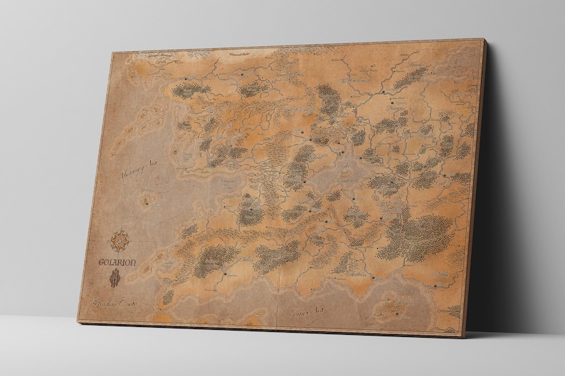 A Map of Golarion - Campaign - Fan Designed - Canvas or Poster Art - Etsy