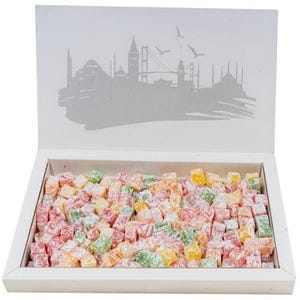 Assorted Turkish Delight: Mixed Fruit Flavors, Traditional Lokum - Etsy