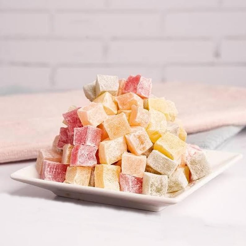 Assorted Turkish Delight: Mixed Fruit Flavors, Traditional Lokum - Etsy