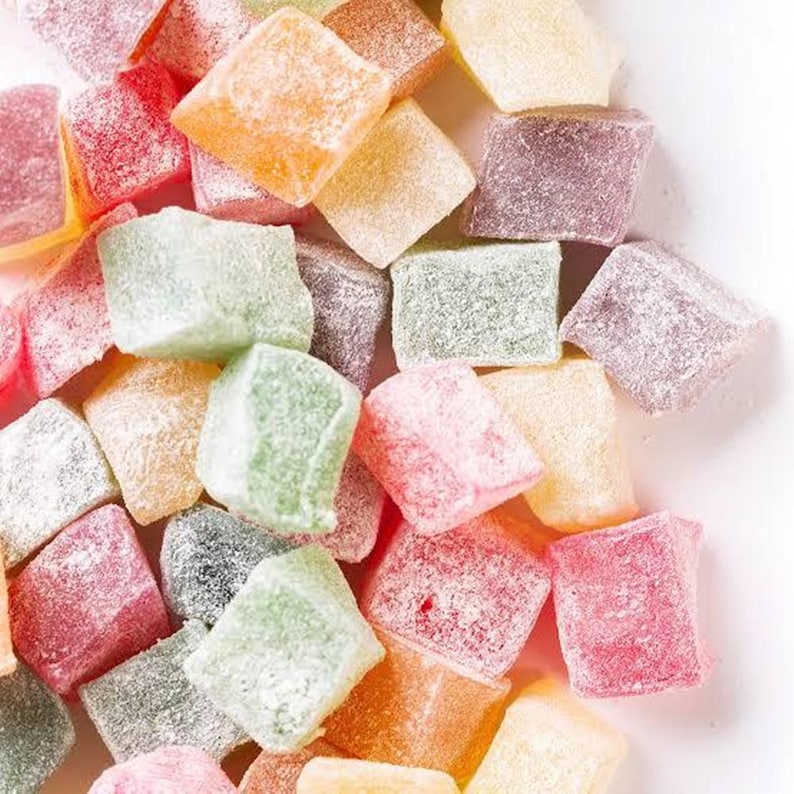 Assorted Turkish Delight: Mixed Fruit Flavors, Traditional Lokum - Etsy