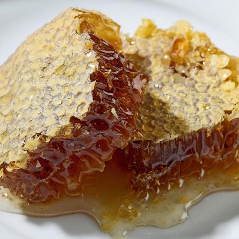 Raw Honeycomb: 100% Natural Unfiltered Honey in Comb, 1.1lb - 500g - Etsy
