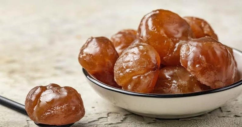 Candied Chestnuts: Vegan Marron Glace in Light Sugar Syrup – 1.1 Lb ...