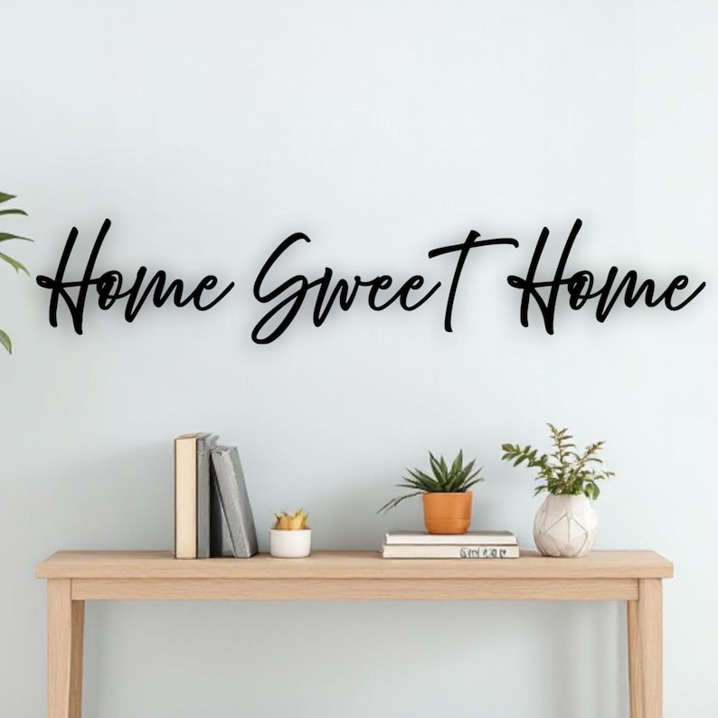 Custom Metal Word Sign, Personalized Script Name Wall Art, Your Custom ...