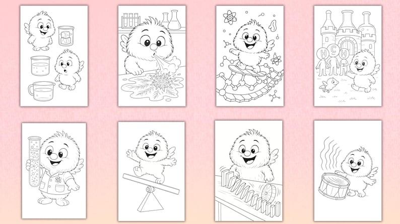Joy in the Chemistry Castle & Physics Fun | STEM Coloring Book for Kids ...