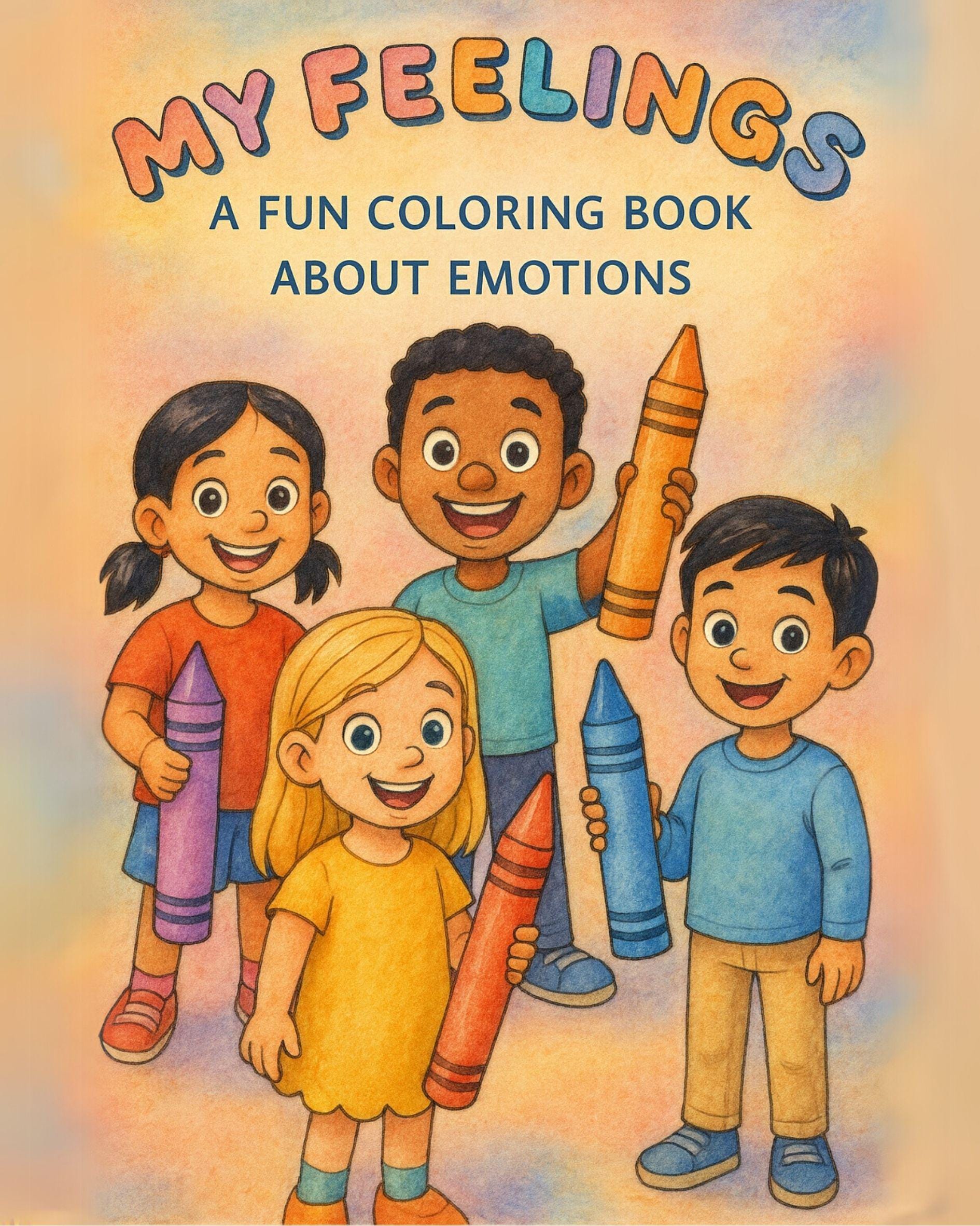 Kids’ Feelings Coloring Book – Emotions Coloring Pages for Children ...