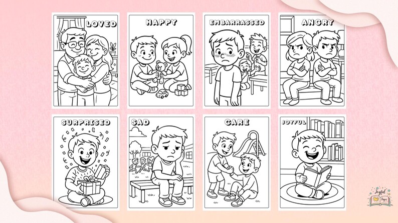 Emotions Coloring Book for Kids: Social Emotional Learning, Feelings ...