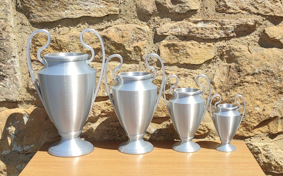 Champions Cup, Trophy Replica, 3D Printed, Memorabilia, Football ...