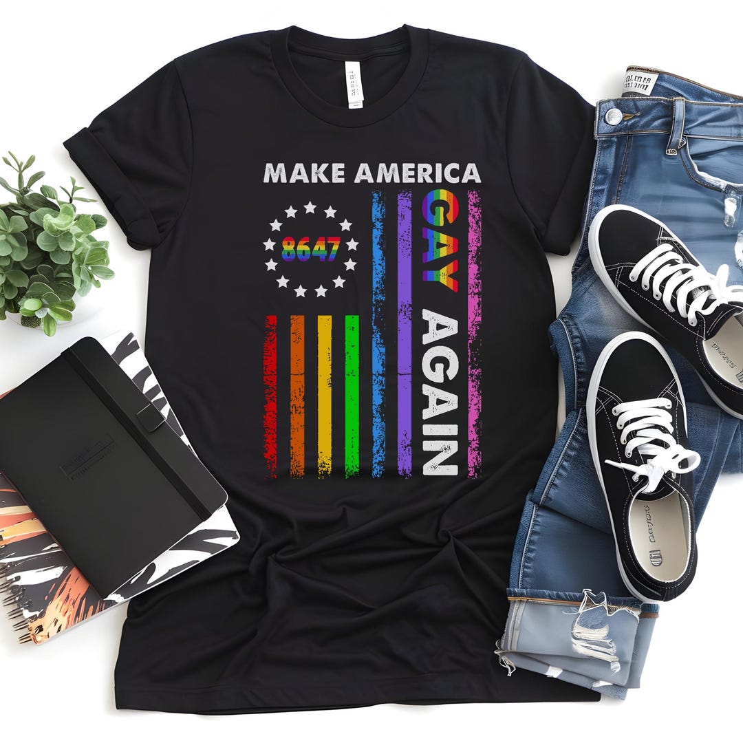 Retro Rainbow Pride Flag T-shirt | Colorful LGBTQ+ Equality Tee - Etsy