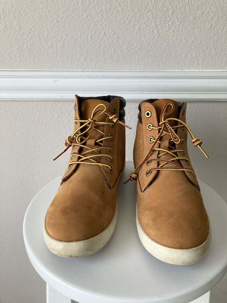 Vintage Timberland Boots/ 1990s 2000s Genuine Leather Womens Sneaker ...