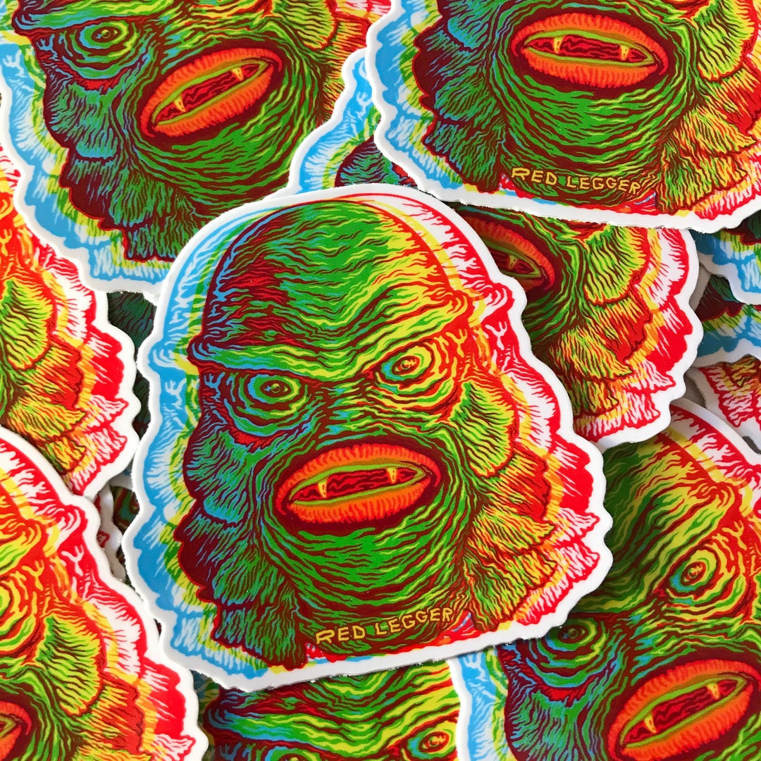 3D Creature Feature Sticker - Etsy
