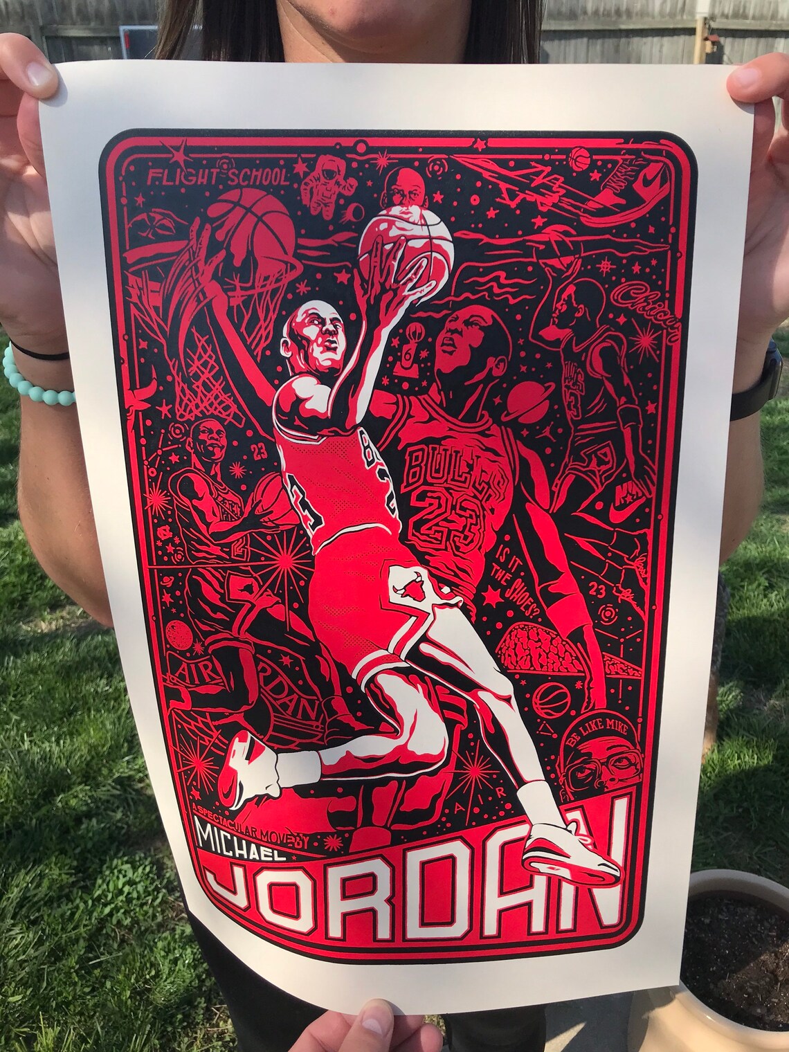 Impresión de Michael Jordan - Etsy España