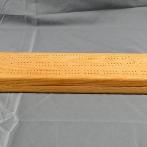 Red Oak 2 Player Cribbage Board - Etsy