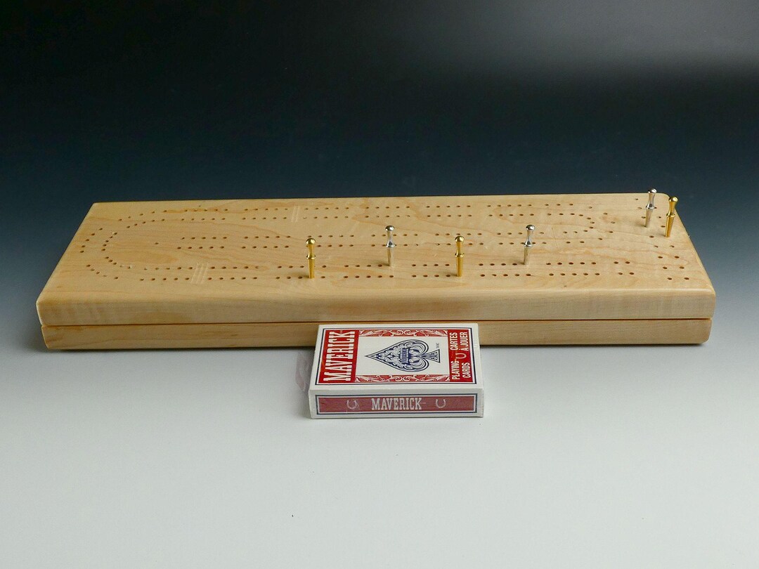 Maple 2 Player Cribbage Board - Etsy