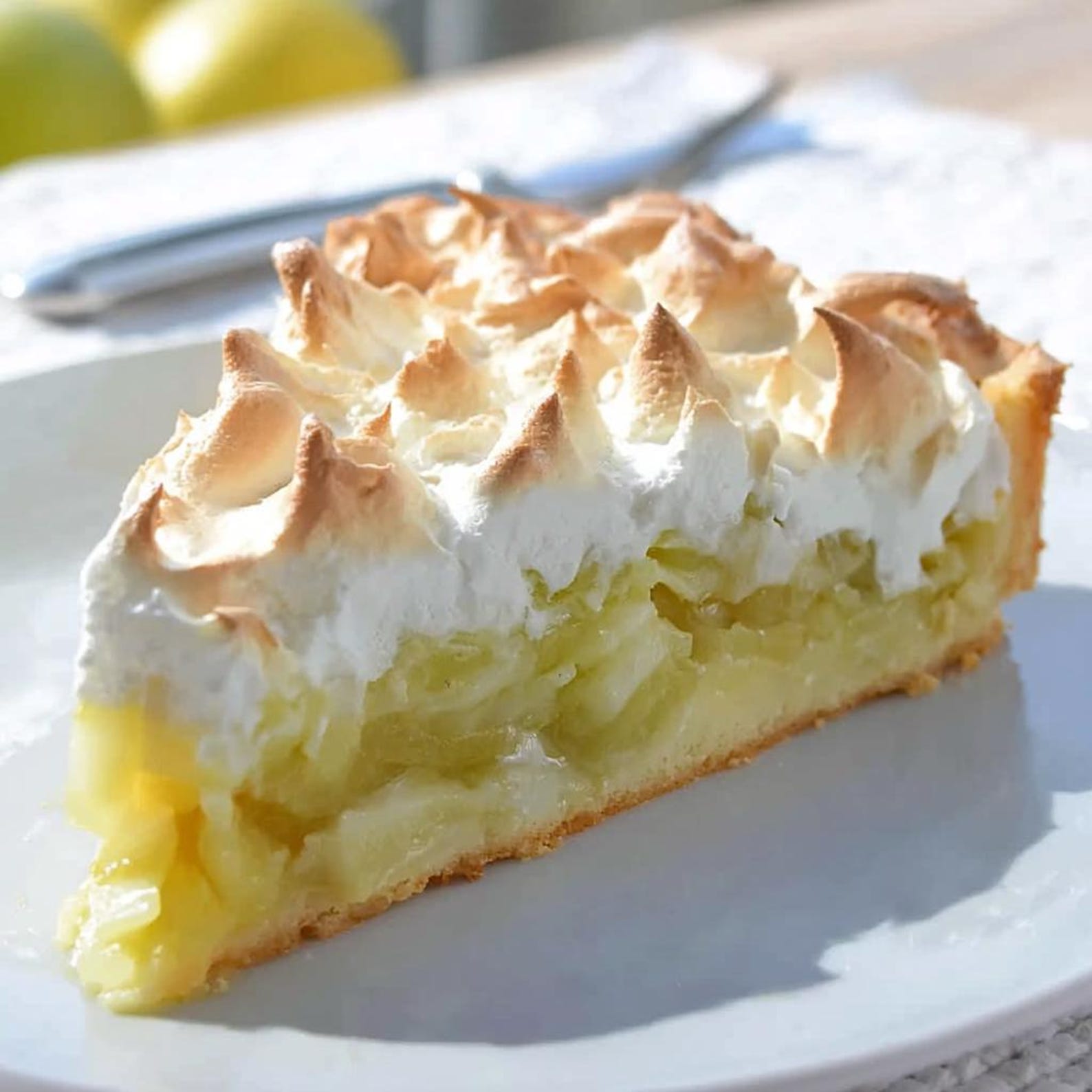 Rhubarb Meringue Cake Recipe | English & German (PDF Download) - Etsy