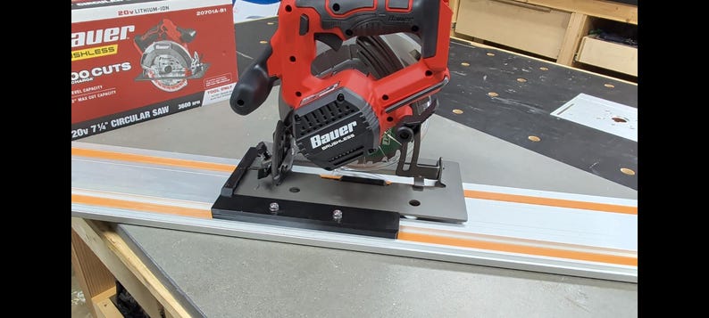 Bauer 7 1/4" Circular Saw 20701A-B1 Track Adapter - Etsy