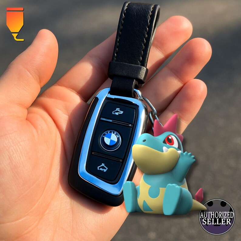 3D Printed Croconaw Keychain • Johto Water-type Pokémon Charm • Fun ...