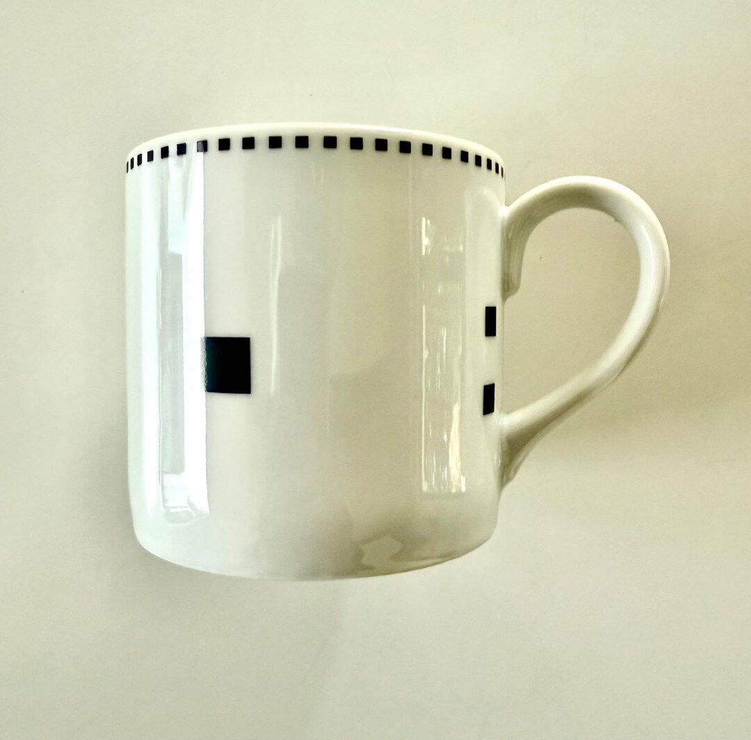 Swid Powell Porcelain Tuxedo 12oz Coffee Mug by Gwathmey Siegel - Etsy