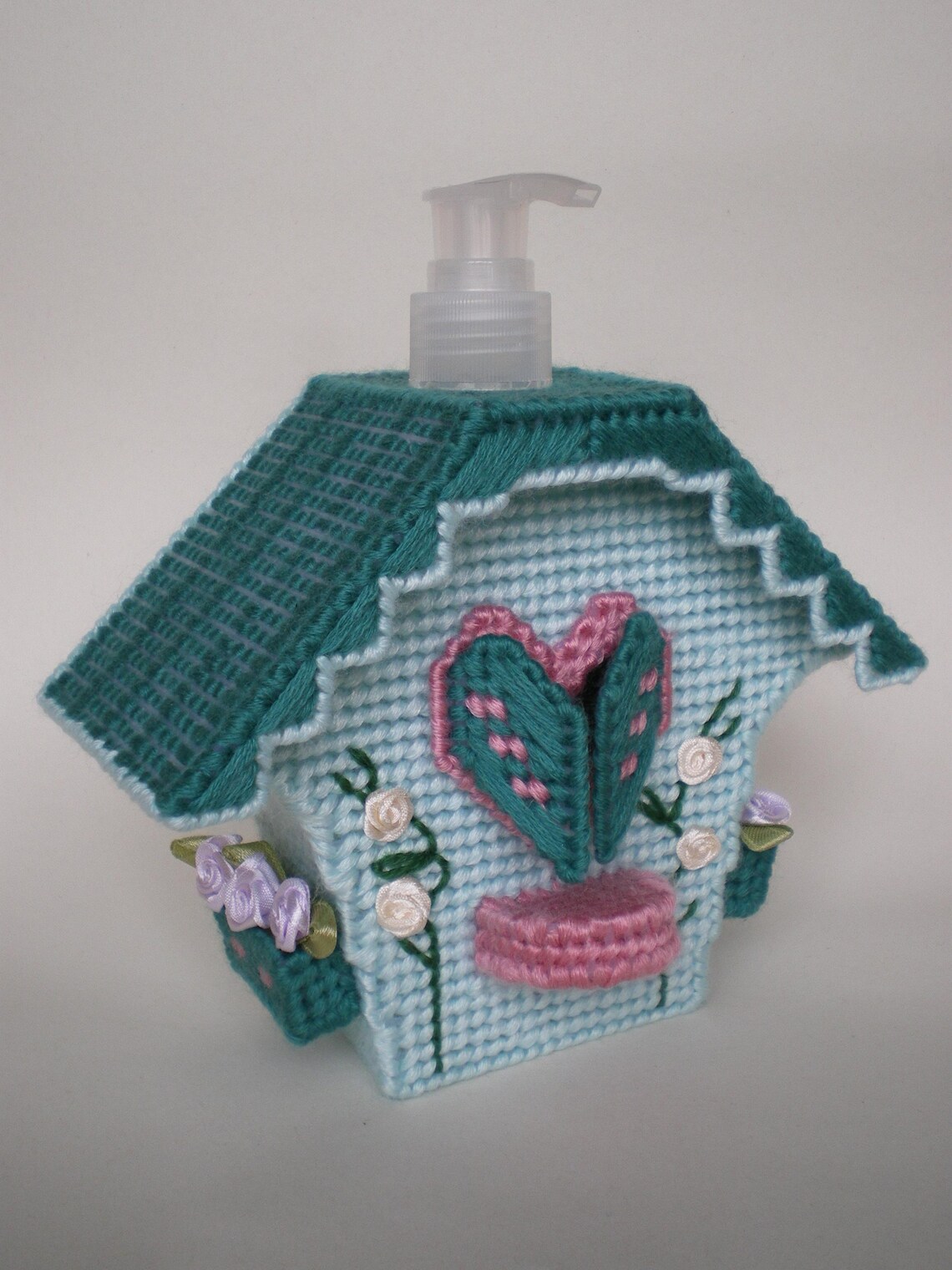 Fairy House Plastic Canvas Liquid Soap Dispenser Pattern Pdf: Cozy Home ...