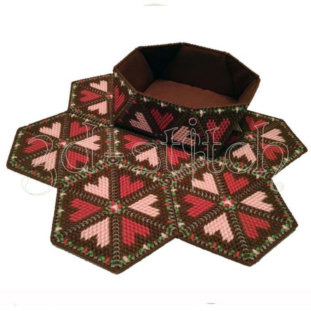 Kitchen Set Plastic Canvas Bowl Cross Stitch Easy Pattern Pdf: Vinyl ...
