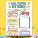 Dad You're My Hero / Printable Father's Day PDF /all About My Dad Fill ...