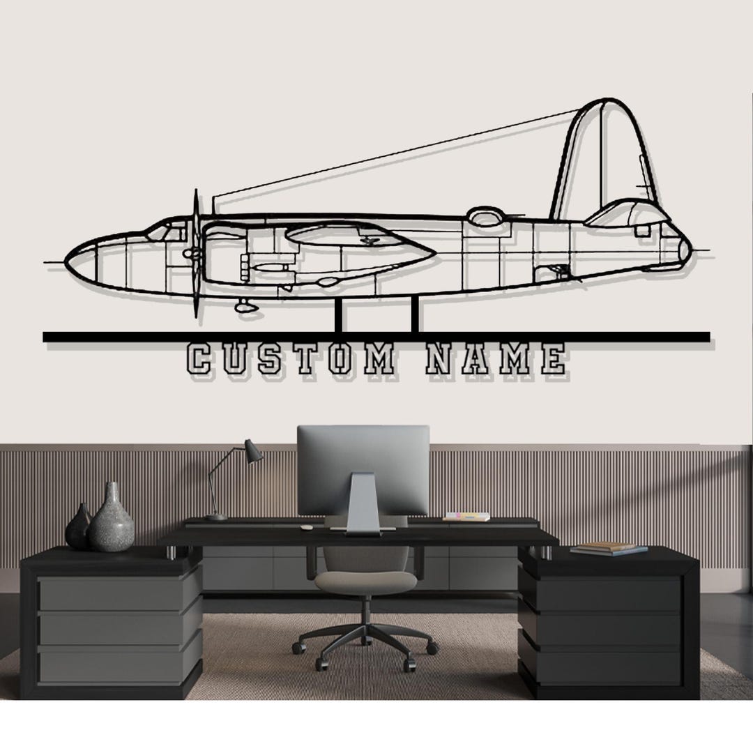 Maule M5 210C Airplane Silhouette Metal Wall Art, Custom Name Sign ...