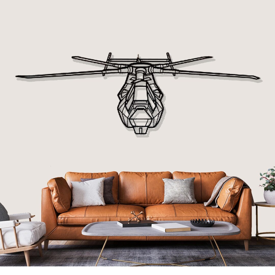 Sikorsky RAH 66 Comanche Helicopter Silhouette Metal Wall Art, Pilot Gifts Decor - Etsy