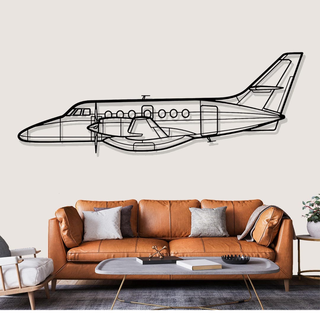 British Aerospace Jetstream 32 Airplane Metal Wall Art, Airplane ...