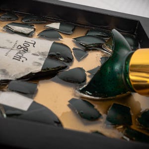 Shattered Bottle Art – Epoxy Resin Wall Decor Featuring Togouchi Whisky ...