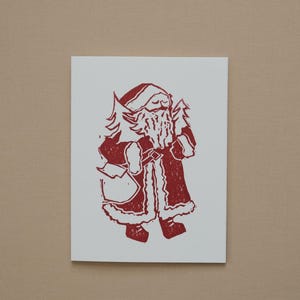 Vintage Santa Claus Christmas Card - Etsy