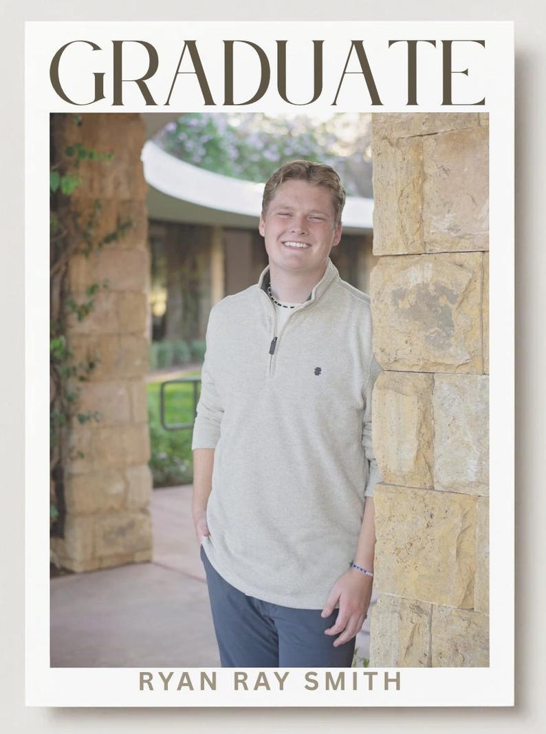 Graduation Announcement 2026 (double-sided) - Etsy Canada