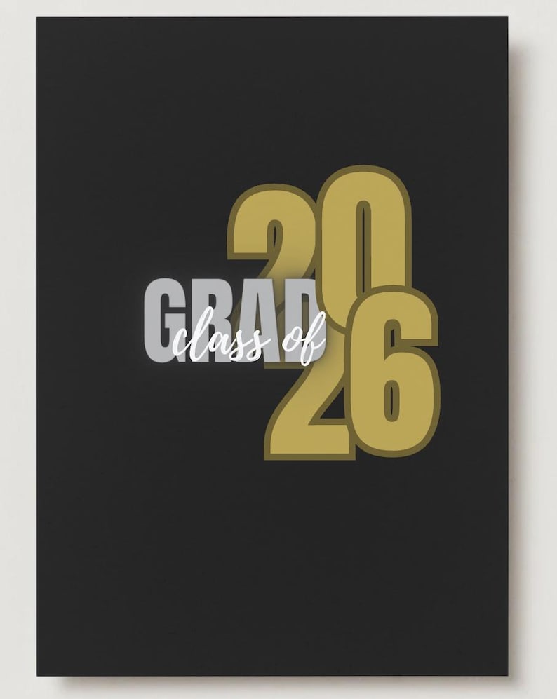 Graduation Announcement 2026 - SHS 2026 (double-sided) - Etsy
