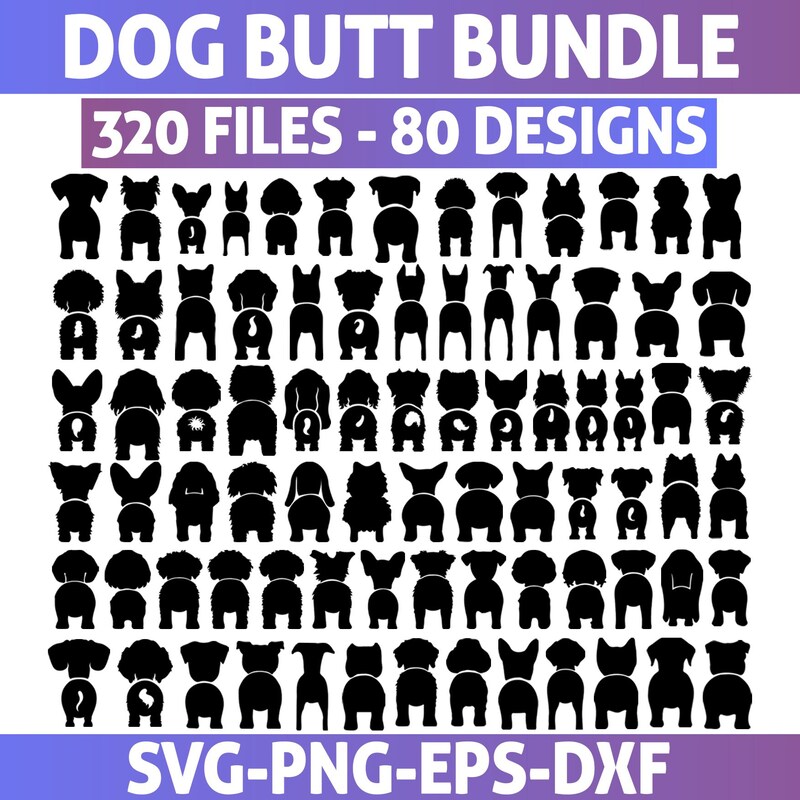 Dog Butt Svg - Etsy