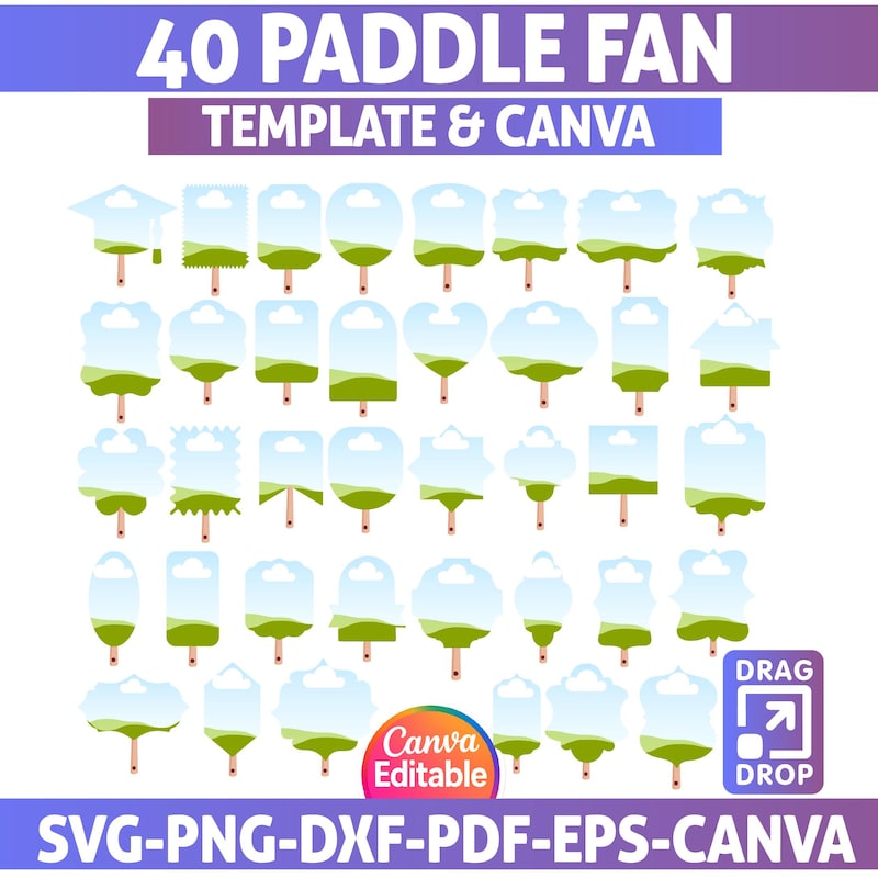 Clack Fan Template - Etsy