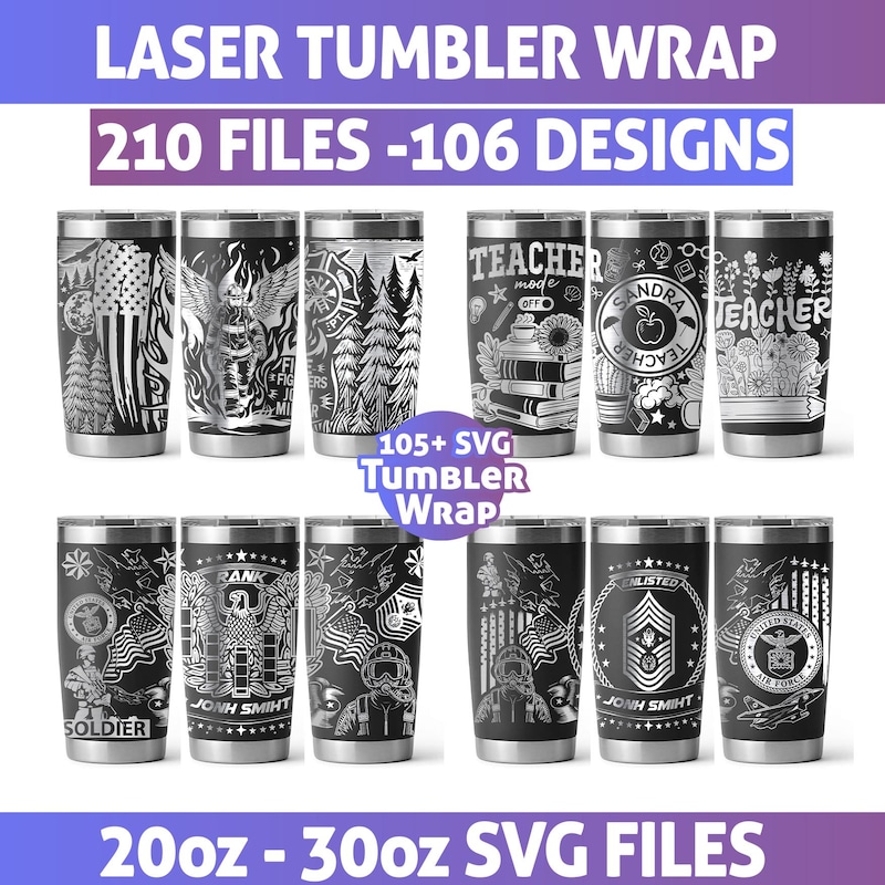 Tumbler Engraving Files - Etsy