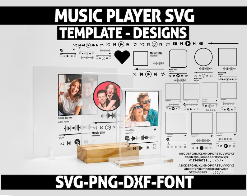 Music Player SVG Template | Customizable Music Player Design | SVG ...