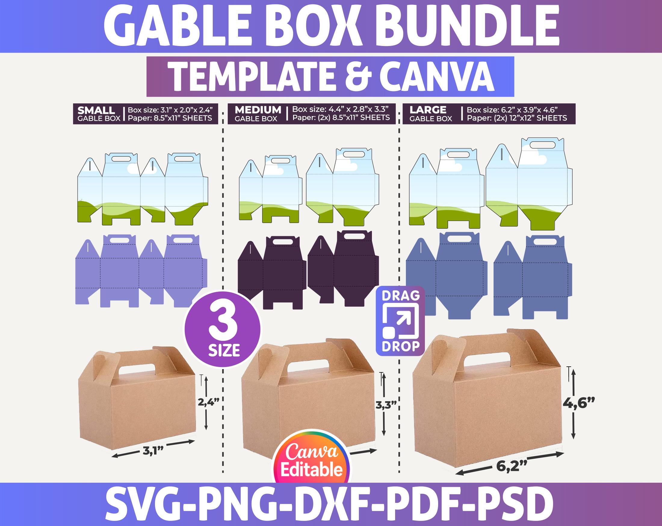 Box Templates SVG Bundle: 15 Gift & Favor Box Designs (digital Download ...