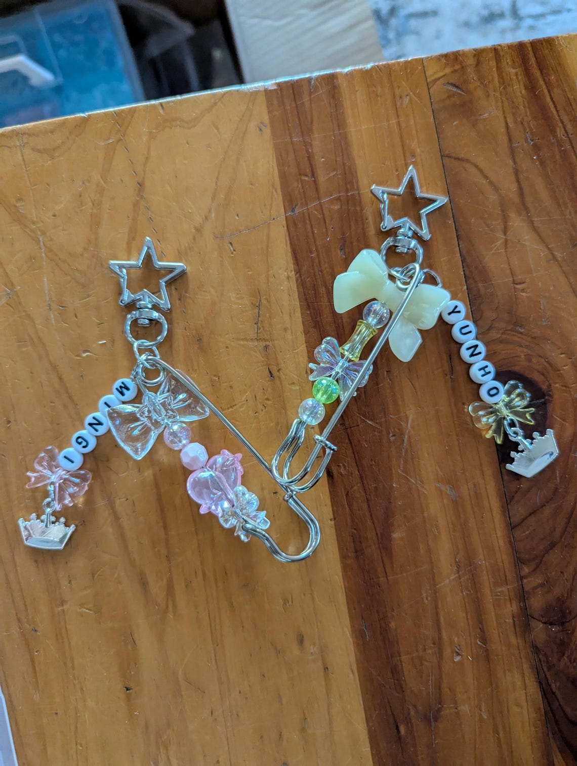 Ateez Member Safety Pin Keychains - Etsy