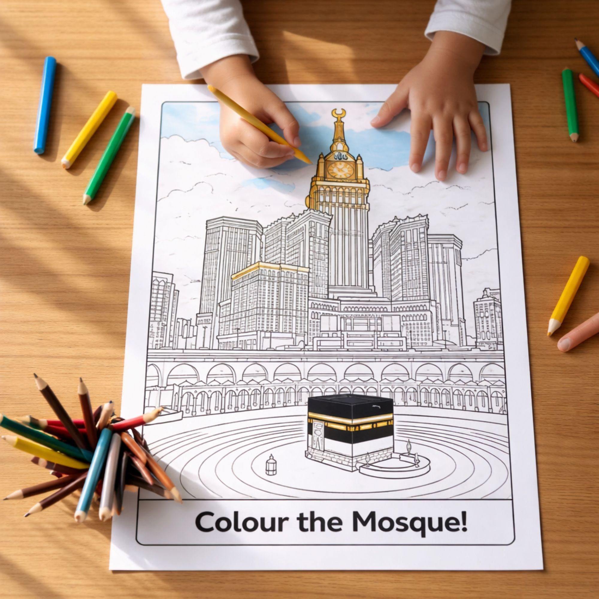 Hajj Activity Book for Kids Printable — Colouring, Mazes & Islamic ...