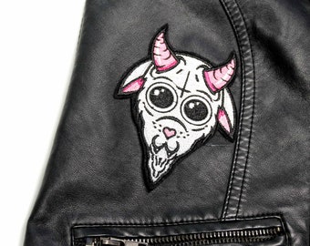 SATANIC GOAT HEAD Haha or is It Just Another Vegan Patch I Made Since ...