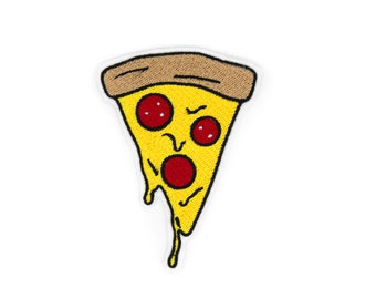 Pizza Slice Iron on Patch / Pizza / Patches / Food / Embroidery / Patch / Enamel Pin / Pin ...