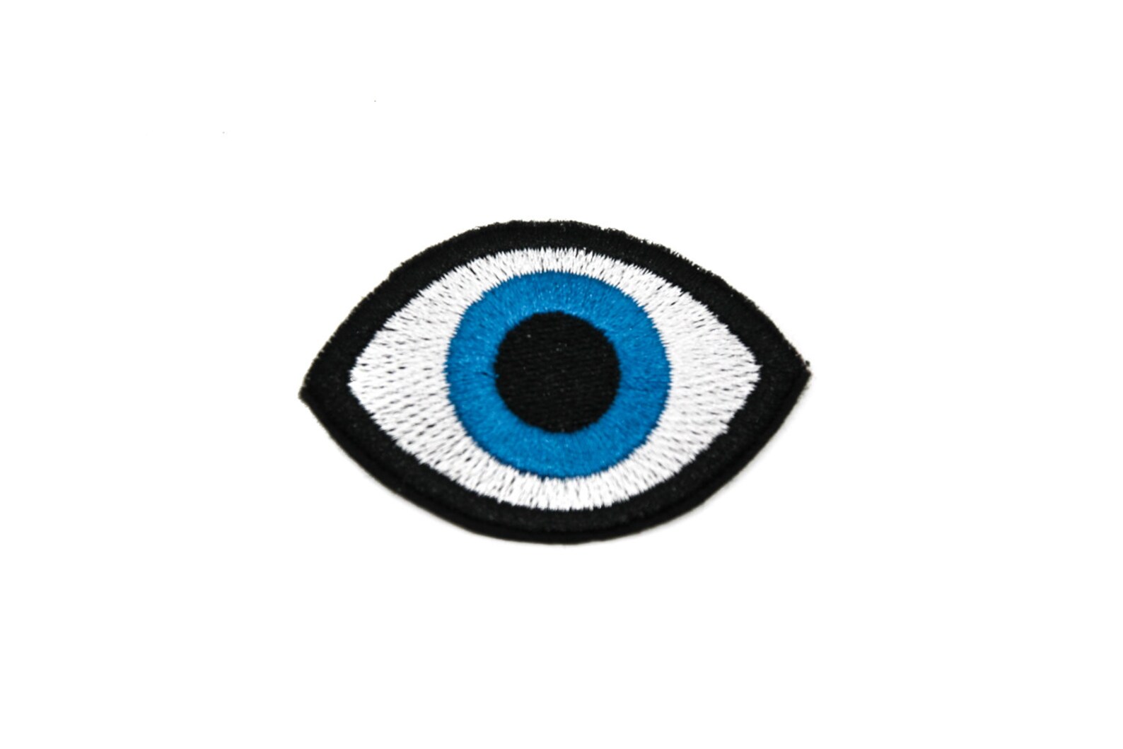 Blue Eye Embroidered Patch With Iron on Adhesive | Etsy