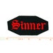 Sinner Embroidered Patch With Iron on Adhesive - Etsy